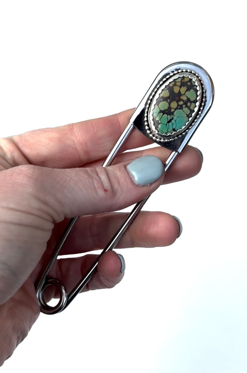 Farewell Fest Turquoise Safety Pin – Mystic Visions Jewelry
